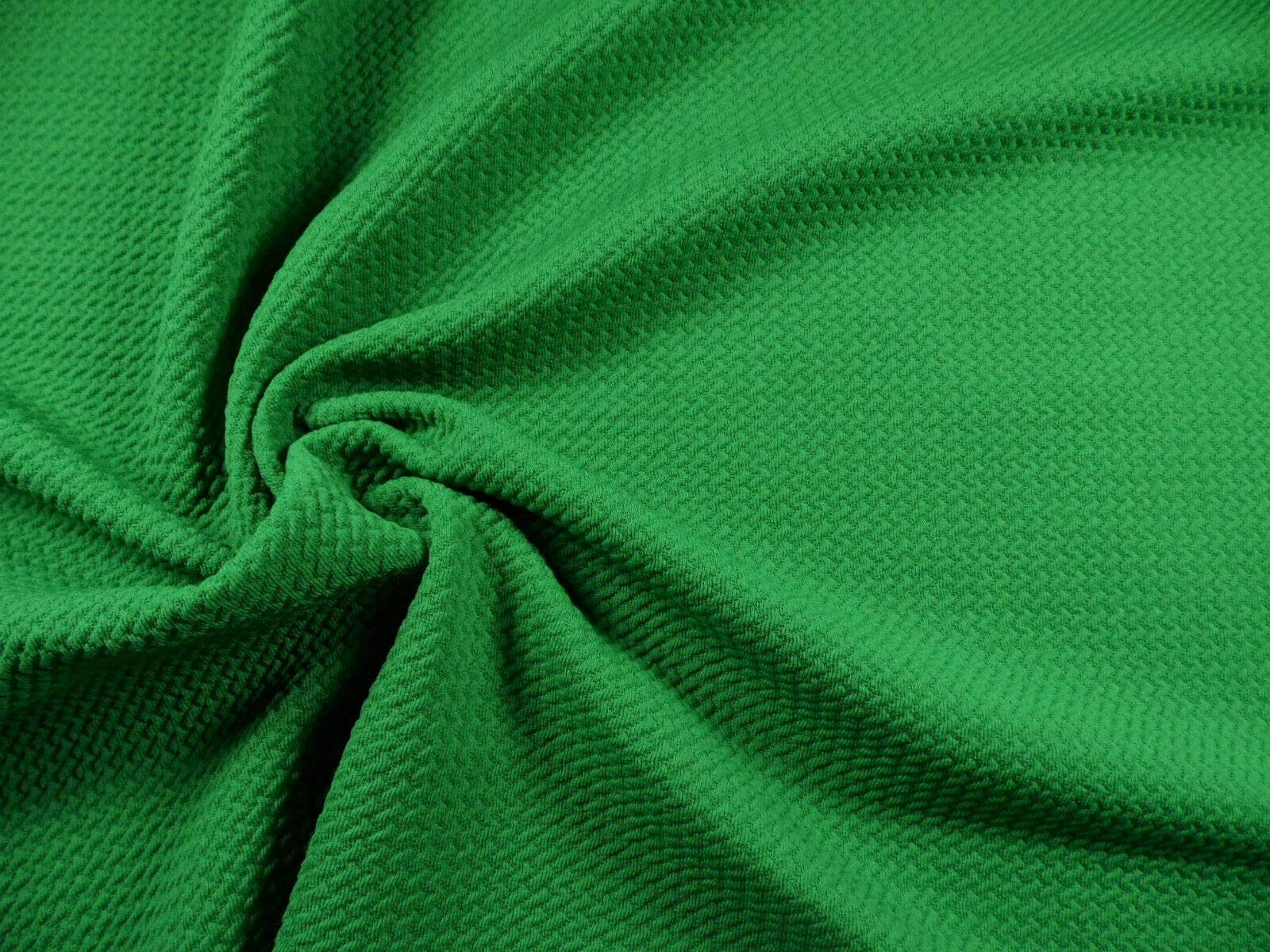 Bullet Textured Liverpool Fabric 4 Way Stretch Kelly Green Q50