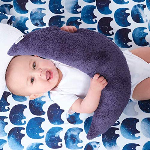Oilo Baby Blanket Bundle | Cute Lightweight Cotton Fabric Comforter | Cozy, Soft wash & Waterproof Diaper Change pad, Blanket & Crib Sheet | for Infant/Toddler | Newborn Nursery Collection | Elephant