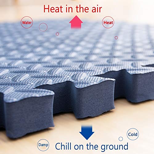 ALGFree Foam Interlocking Tiles Living Room Interlocking Floor Mats Splice Child Crawling Mat Large Baby Jigsaw Puzzle Climbing Mat Thicken Non-Slip Carpet, Free Stitching