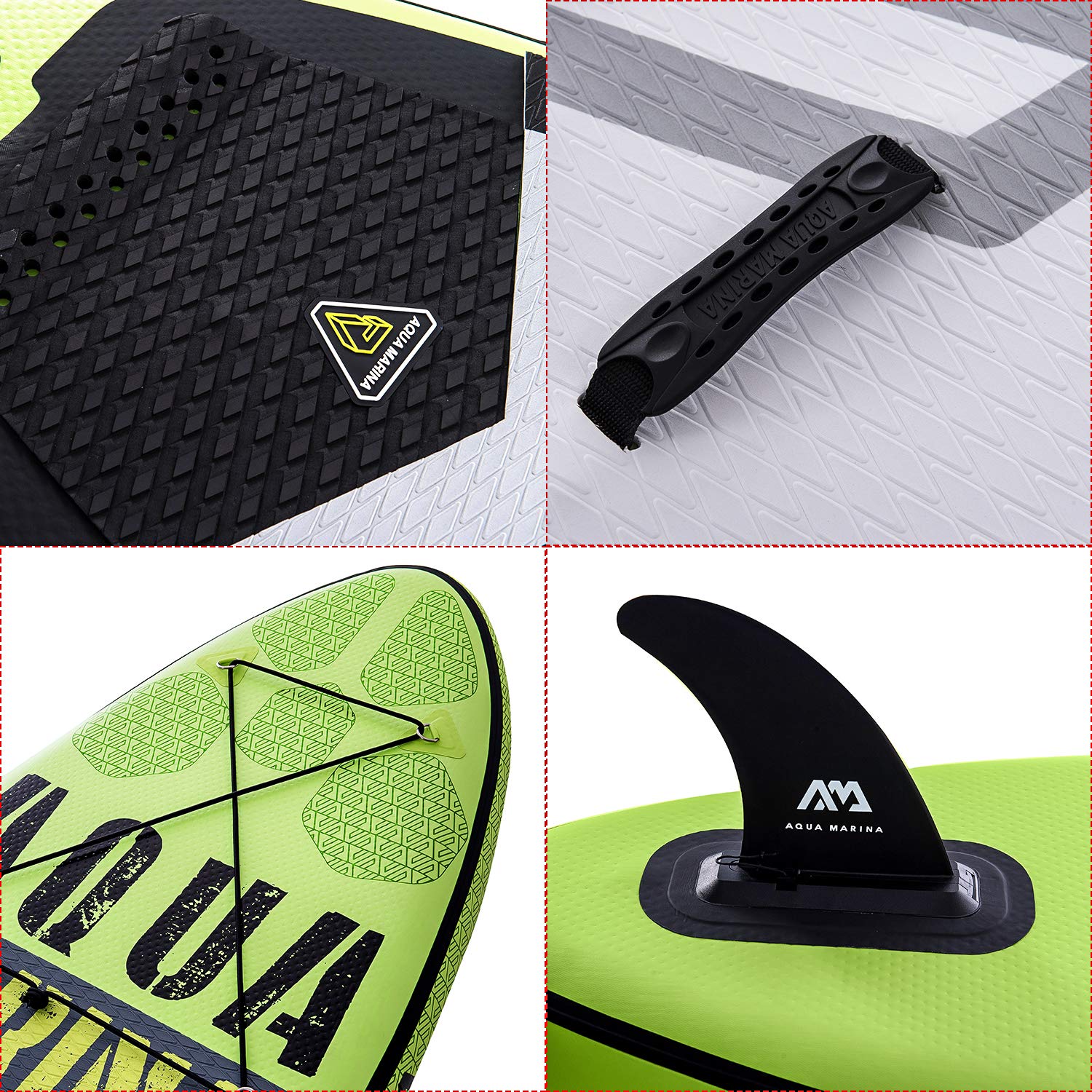 Aqua Marina Thrive Inflatable Stand Up Paddle Board 10’4” (6" Thick) | Includes Double Action Pump, MAGIC Backpack, Slide-in Center Fin, Sports III Paddle, Safety Leash