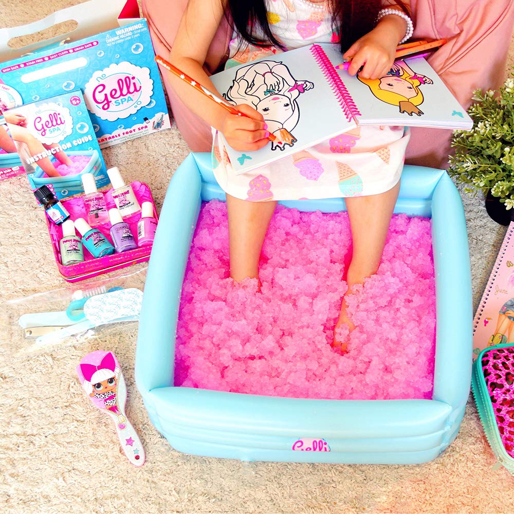 Zimpli Kids Gelli Spa from, 5 Use Pack, Children's Pamper Party Treat, Manicure and Pedicure Set for Teens or Tweens, Sensory Play Toy for Girls and Boys, Present