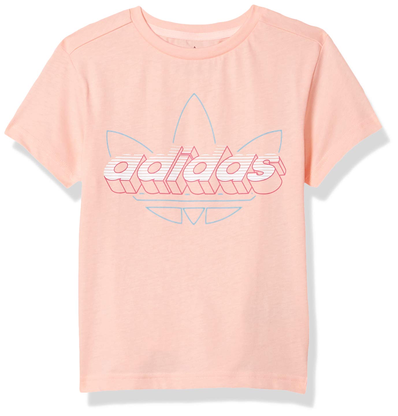 adidas Originals unisex-youth Graphic Tee Haze Coral Medium