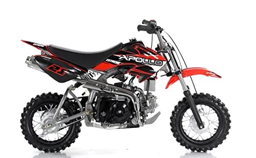 HHH Apollo AGB21C 70CC RFZ Dirt Bike Pitbike Gas Power Vitacci DB21 Fully Automtaic Beginner Dirtbike for Kid and Youth (RED)