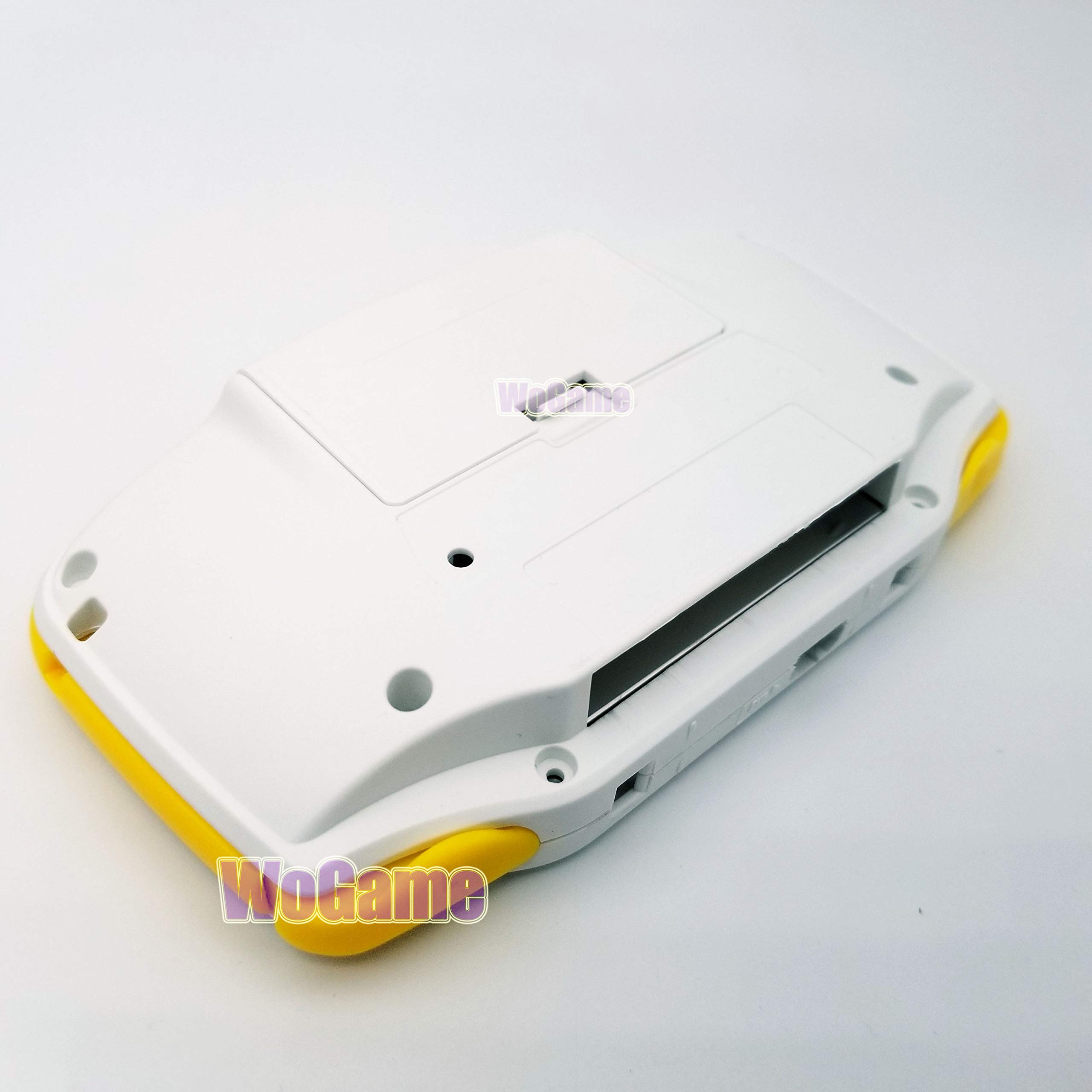 Full Housing Case Cover Housing Shell Replacement for Game boy Advance GBA Shell Case with Buttons Kit-White+Yellow Buttons