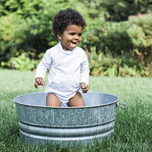 i Play. Baby Ultimate Reusable Snap Swim Diaper, New White, 18-24 Months