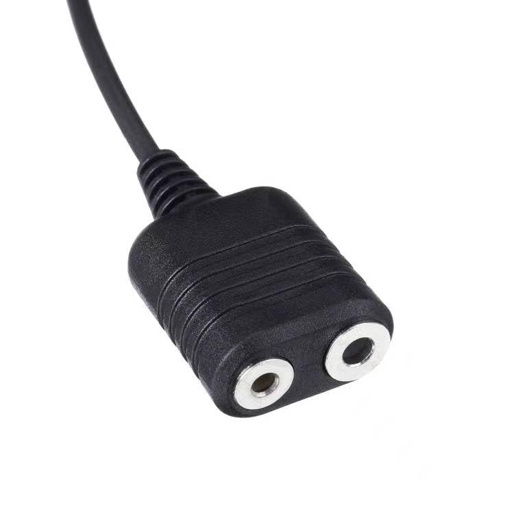 Fumei Walkie Talkie Audio Cable Adapter Compatible with Baofeng BF-9700 UV-9R+ Plug to Kenwood HYT TYT Baofeng UV-5R 2Pin Headset Port