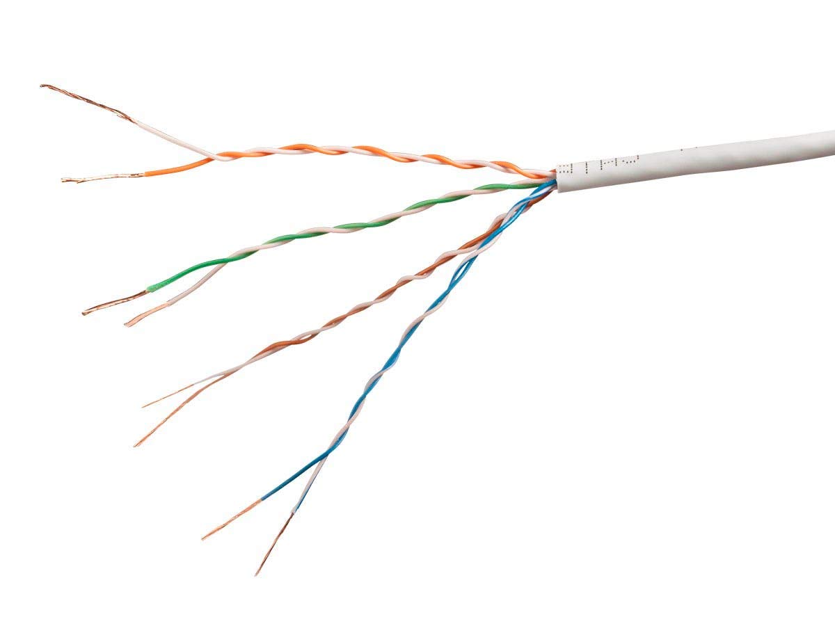 Monoprice Cat6 20ft White Component Level Patch Cable UTP 28AWG 550MHz Pure Bare Copper Snagless RJ45 SlimRun Series Ethernet Cable