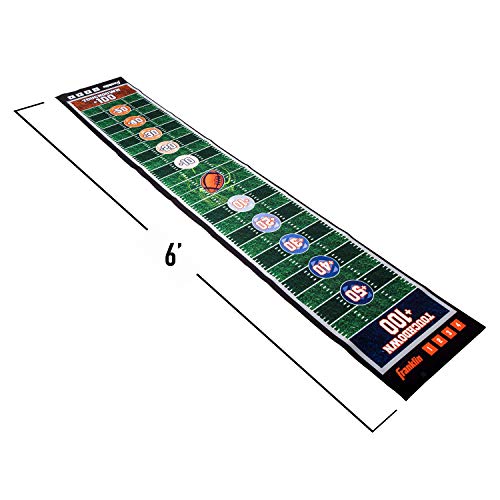 Franklin Sports Shuffleboard Table Game Mats β Tabletop Shuffleboard Mats and Pushers β Indoor Shuffleboard and Curling Games - Football Shuffleboard