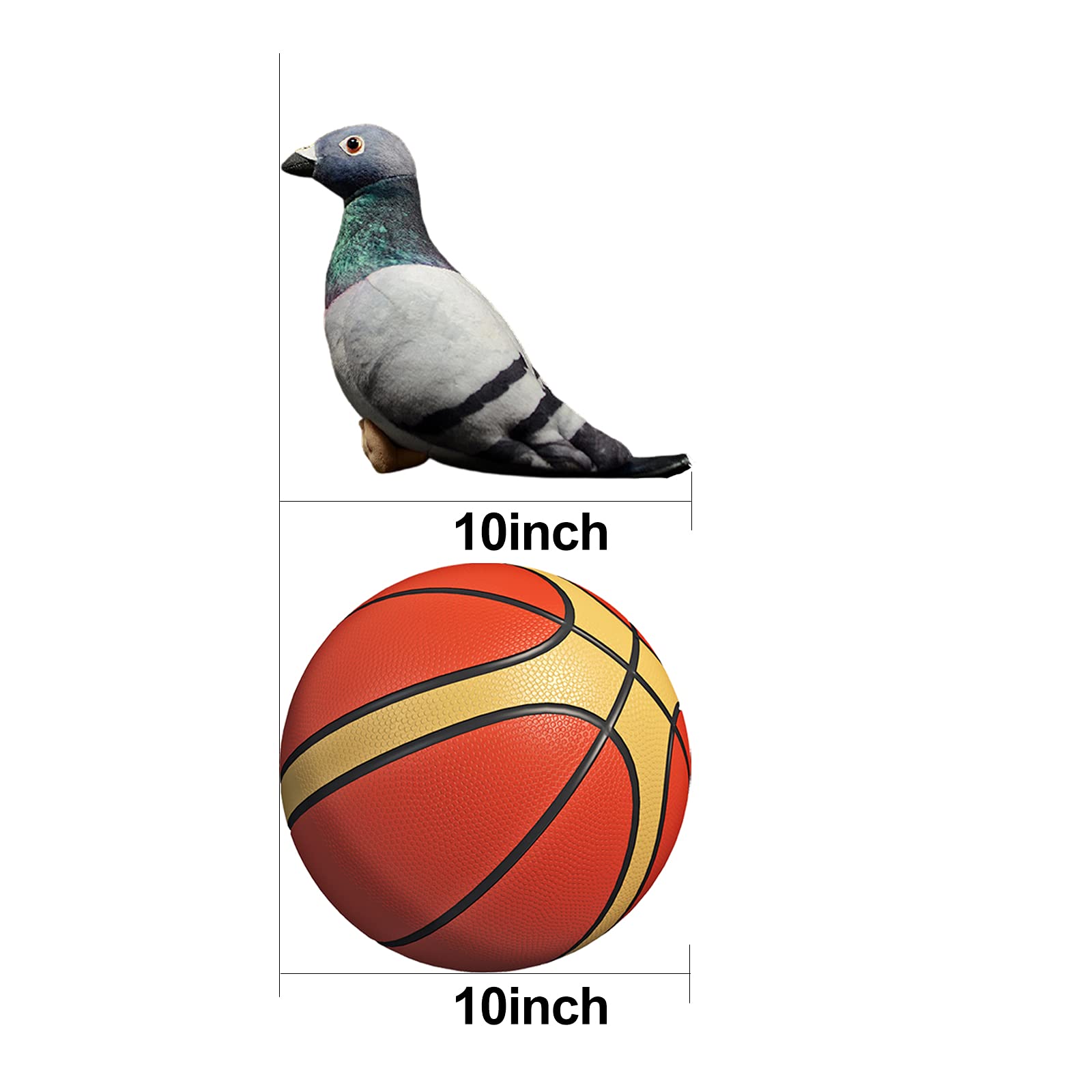 Grey Pigeon Plush Toy - Simulation Rock Columba Rupestris Stuffed Animal, Cute Rock Pigeon Plush Toy as Gift for Your Friends