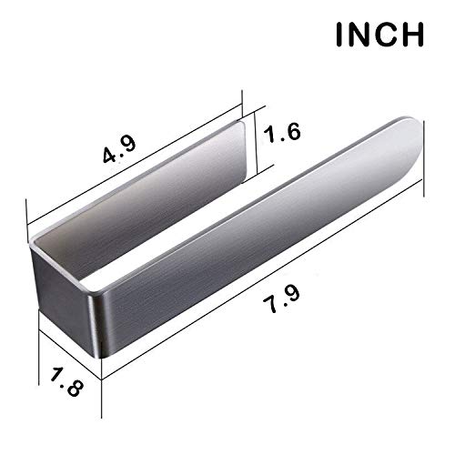 Taozun Hand Towel Holder/Hand Towel Ring - Self Adhesive Bathroom Towel Bar Stick on Wall, SUS 304 Stainless Steel Brushed