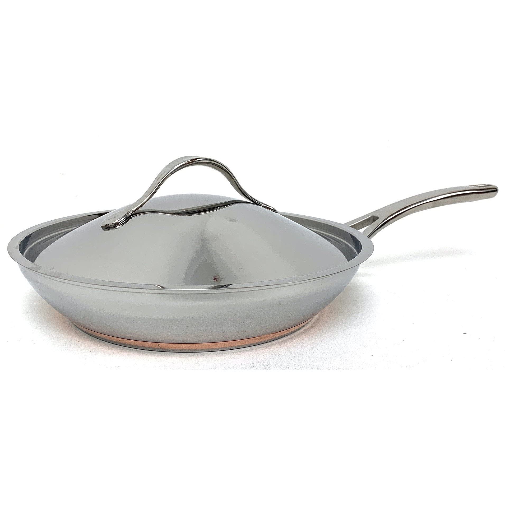 Anolon Nouvelle Stainless Steel Cookware Pots and Pans Set, 11 Piece