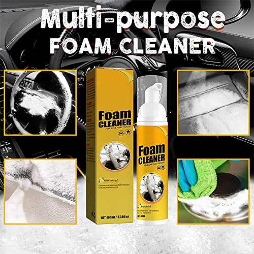 Car Magic Foam Cleaner, 2023 New Magic Foam Cleaner for Car, Multifunctional Car Magic Foam Cleaner (2PCS,30ML)