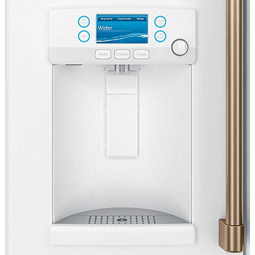 CAFE GE CYE22TP4MW2 Caf0233 22 Cu.Ft. Matte White Counter-Depth French Door Refrigerator