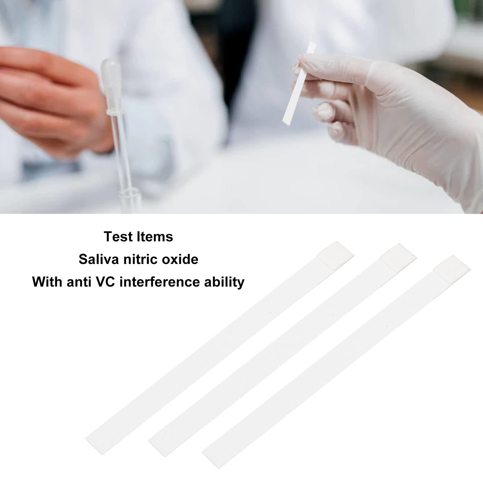 Nitric Oxide Test Strip, 25Pcs Nitric Oxide Indicator Strips - Test Salivary Nitrite Levels - 15s Saliva Test Strip