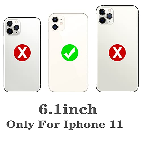 DOWINTIGER Cool iPhone 11 Case for Boys Men, Kawaii 3D Cartoon Street Fashion Shockproof Protection TPU and IMD Protective Designer Case for iPhone 11 - Black