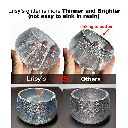 Lrisy Extra Fine Neon Punk Metallic Glitter Powder with Shaker Lid 140g/4.5oz, Bulk Glitter for Festivals,Art Nails,Body,Hair,Slime,Tumblesrs,Epoxy Resin and Craft. (Punk Cream Orange)