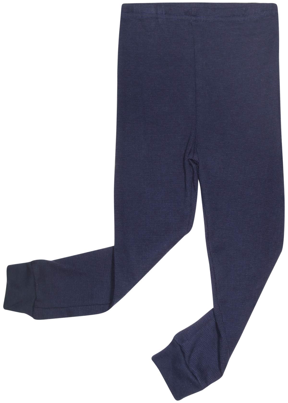 Arctic Hero Baby Boys' Base Layer - 4 Piece Soft Stretch Waffle Knit Tops and Jogger Tights - Underlayer for Boys (12M-4T), Size 4T, Navy/Charcoal