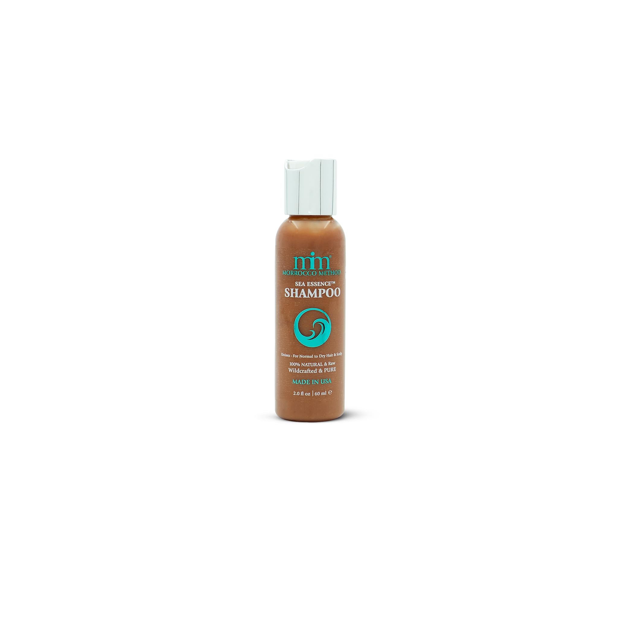 Morrocco Method Sea Essence Shampoo - 100% Natural & Raw. Unisex. For Normal to Dry Hair and Scalp. No SLS, Parabens or GMO's. Made in USA - 2 oz.