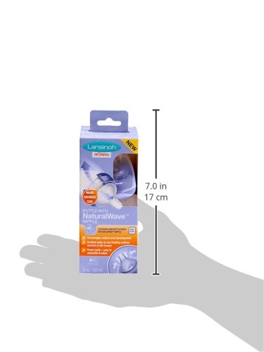 Lansinoh Momma Breastmilk Feeding Bottle with NaturalWave Slow Flow Nipple, 5 Ounces