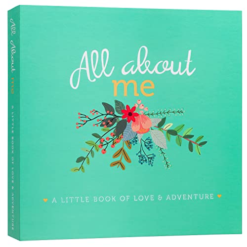 RubyRoo Baby Memory Book - Milestone Journal for Baby Girl - Baby Keepsake Photo Album - First 5 Years Scrapbook - Pregnancy Gift for Baby Shower, 60 Page Hardcover Record Book for Newborn - Floral