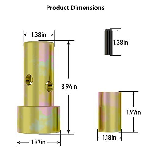 Cat 1 Quick Hitch Bushings Kit - Quick Hitch Adapter Bushing Kit Compatible with iMatch Quick Hitch Category 1,Implement Hitch