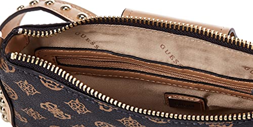 GUESS Women's Greta Small Shoulder Bag Handbag - Mocha