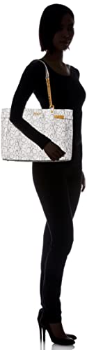 GUESS womens Zadie Logo Girlfriend Tote, Python, one size US
