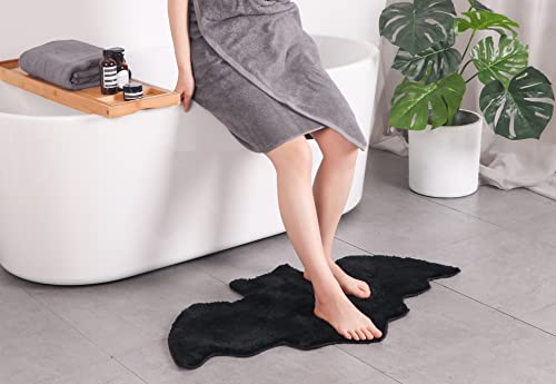 Halloween Bat Bath Mat - Rugs Bat Decor - Bats Bathroom Rug Decoration Black Gothic Gift Goth Gifts Room Decorations Spooky Witch Witchy Home Batman Cute Mats for Kitchen Bedroom Addams Family Decor