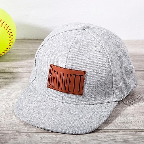 Personalized Toddler Baby Hats,Custom Baseball Caps with Name,Adjustable Snapback Truck Caps for Infants,Softball Caps for Boys Girls and Adults(Style-A)