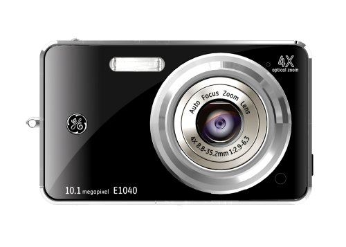 GE E1040 10MP Digital Camera with 4x Optical Zoom (Black)