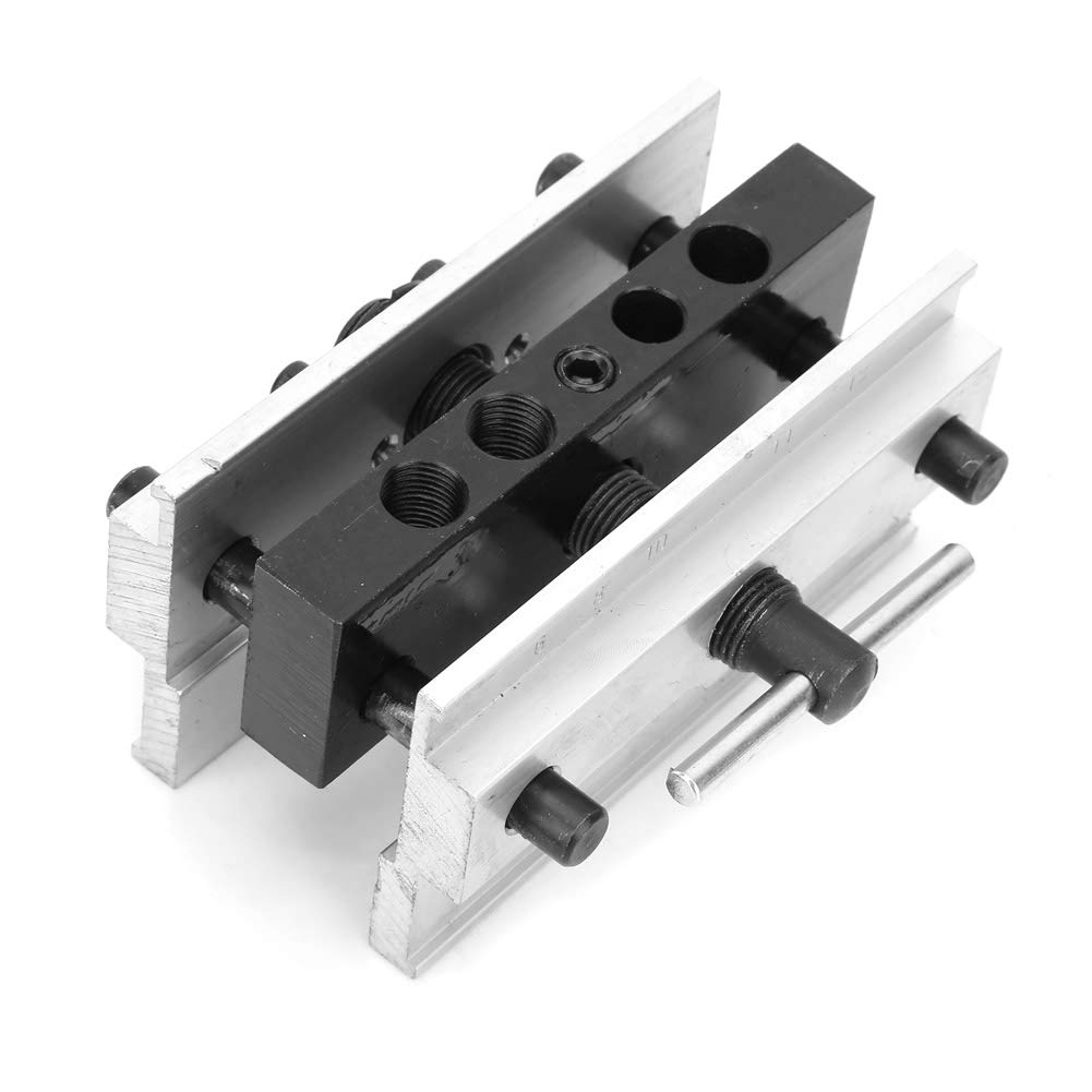 Aluminum Alloy Self Centering Doweling Jig Kit 0.39~2.17in Wood Size Doweling Jig for Making Joints