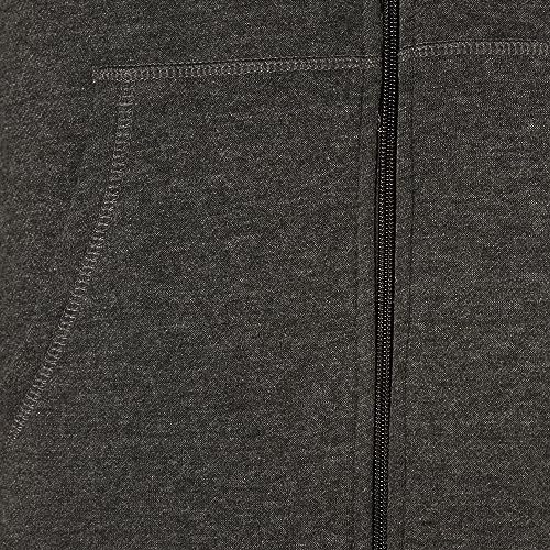 Amazon Essentials Men's Full-Zip Fleece Hoodie (Available in Big & Tall), Charcoal Heather, Large