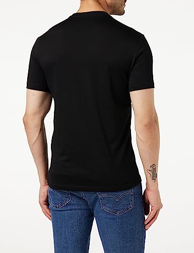 A | X ARMANI EXCHANGE Men's Regular Fit AX Box Logo Tee, Black, L