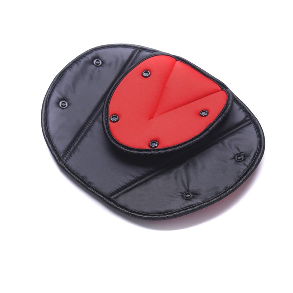 Baby Kids Holder Triangle Adjuster Clip Seat Belts Seat Cover Shoulder Harness Strap Car Safety Cover(red)