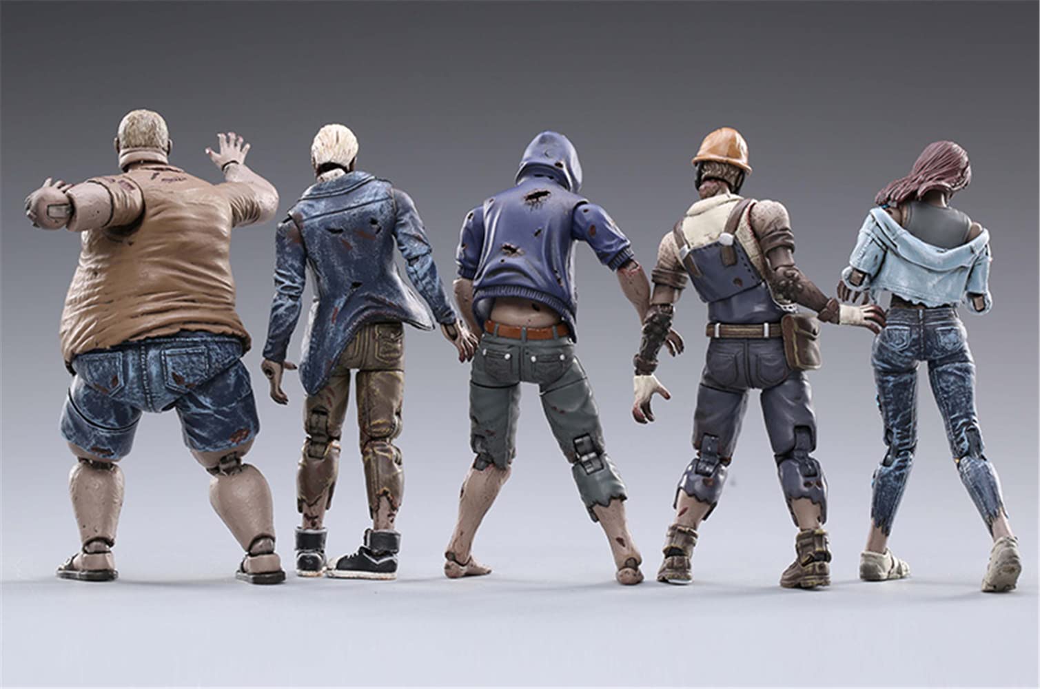 HiPlay JoyToy 1/18 Scale Science-Fiction Action Figures Full Set-Life After Infected Series-Zombie Action Figure(Chubby LAI002)