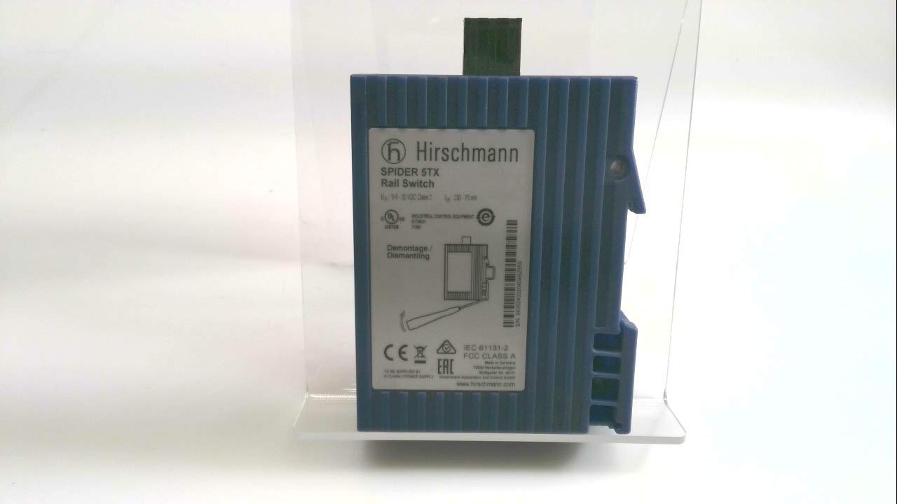 Hirschmann Spider 5Tx, Ethernet Rail Mounted Switch, 943 824-002 Spider 5Tx