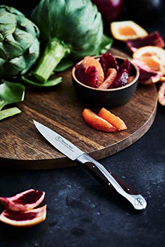 Hammer Stahl 3.5 Inch Paring Knife | Versatile Fruit Knife for Garnishing, Peeling, and More | Small Kitchen Knife for Vegetables and Fruits | Ergonomic Quad-Tang Pakkawood Handle & Gift Box