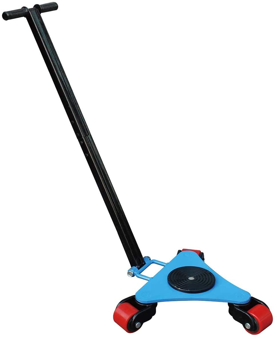 Amarite Machine Skates - Heavy Duty 2t Machinery Skates with 4400lbs Capacity and 3 Swivel Rollers for Warehouse and Workshop Transport - Machine Skate and Equipment Dolly Skate