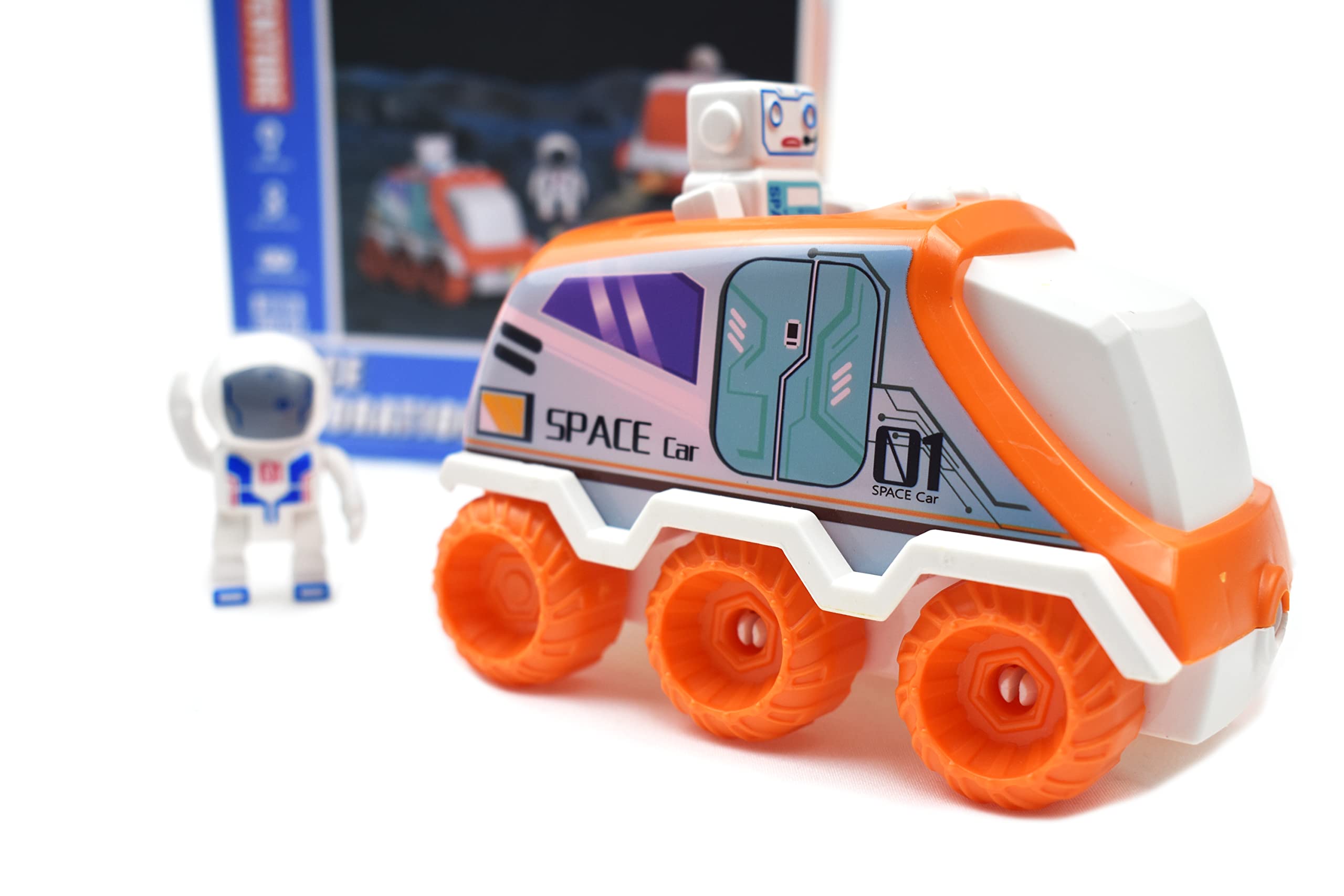 Azatemgo Space Playset, Set Toy Space Rover with Planet Picture Projection and 3 Astronaut Figure,Christmas Birthday Gift Age Over 3…