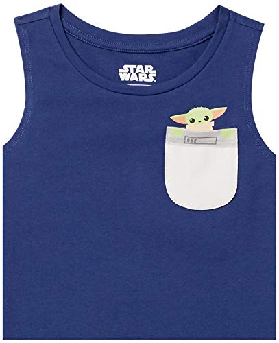 Amazon Essentials Disney | Star Wars | Frozen Girls' Sleeveless Tunic T-Shirts, Pack of 3, Star Wars Troopers, Medium
