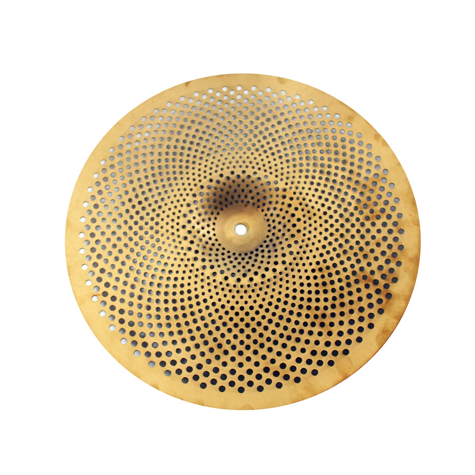 Arborea Low Volume Hi Hat Cymbals 14 inches Practice Hi Hats Cymbal Set Golden Silent High Hat Cymbals For Drums