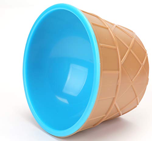 Lawei 24 Pack Ice Cream Cups with Spoons - Reusable Plastic ice cream bowls Sundae Frozen Yogurt