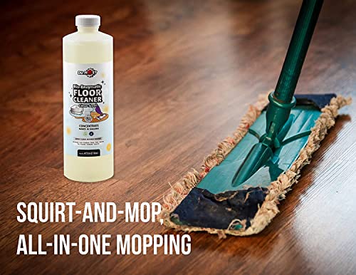 DU-MOST Enzymatic Floor Cleaner Concentrate (1 Oz Makes 1 Gal), No, Streak, No Rinsing, Kids & Pets Safe, Hard Surface Floors, Citrus Scent, 16 Fl Oz
