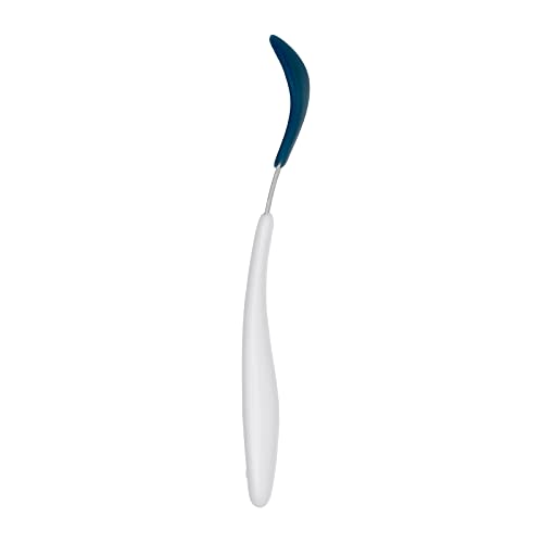 OXO Tot Feeding Spoon Set with Soft Silicone, Navy, 2 Count (Pack of 2)