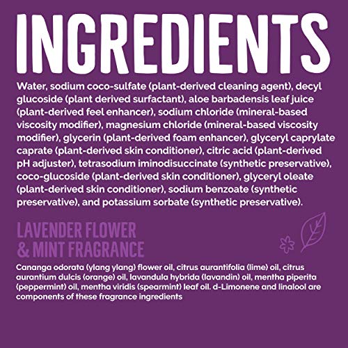 Seventh Generation Hand Soap, Lavender Flower & Mint, 12 oz, 8 Pack (Packaging May Vary)