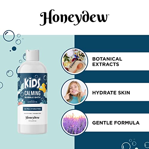 Lavender Bubble Bath for Kids with Aloe - Sudsy Bubble Bath with Aromatherapy Essential Oils for Relaxing and Lavender Oil Baby Bath Wash - Kids Bath Enriched with Nourishing Aloe Vera and Vitamin E