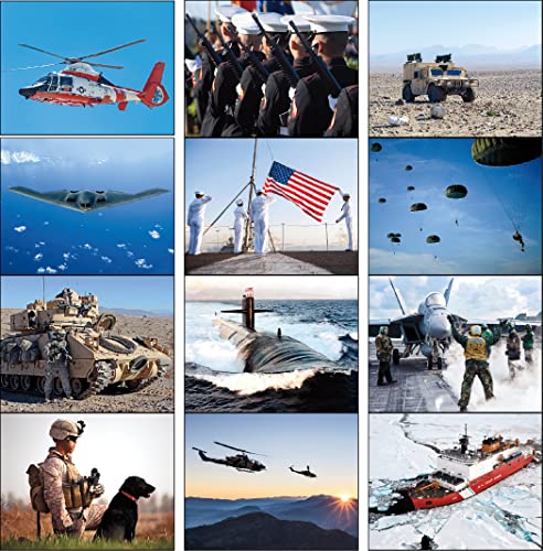 American Armed Forces 2023 Hanging Wall Calendar - 19" x 11" (Open) 2023 Monthly Appointment Planner and Organizer. Support the American troops and their contributions all year long.