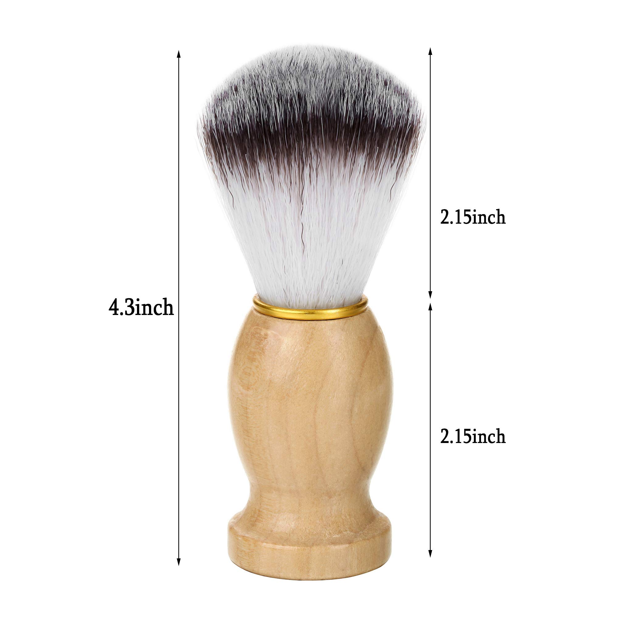 Faleto Stainless Steel Shaving Brush Stand Holder and Soap Bowl Mug Set for Safety Razor Brush