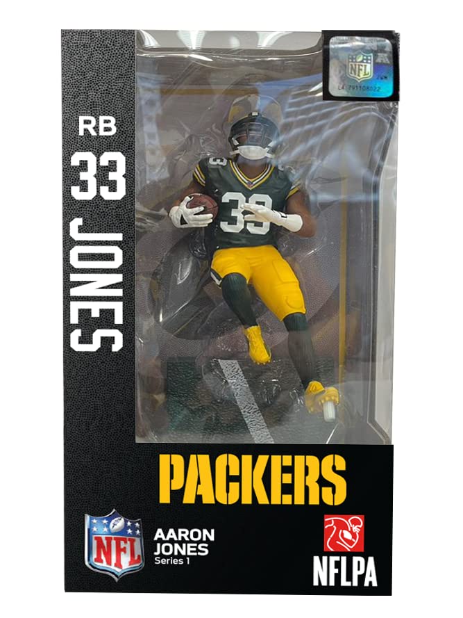 Imports Dragon - NFL - Aaron Jones (Green Bay Packers) 6" Figure Series 1, Multicolor (ID34899)