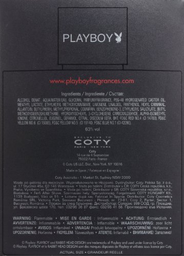 Playboy Aftershave, Vegas, 3.4 Ounce